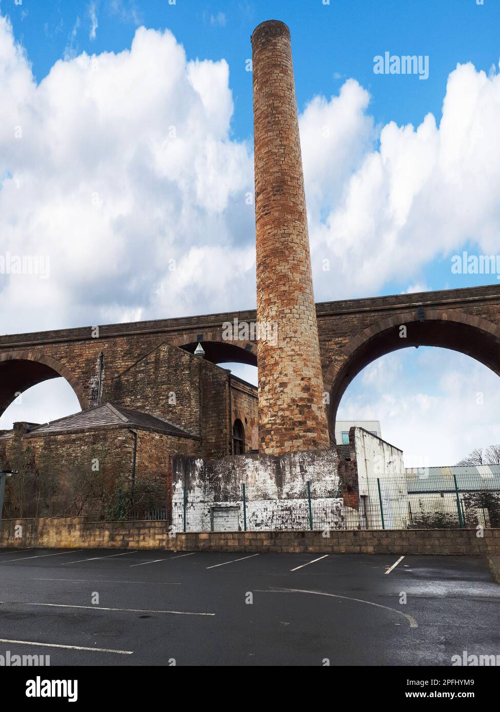Remnants of the Industrial Revolution in Burnley Lancashire Stock Photo ...