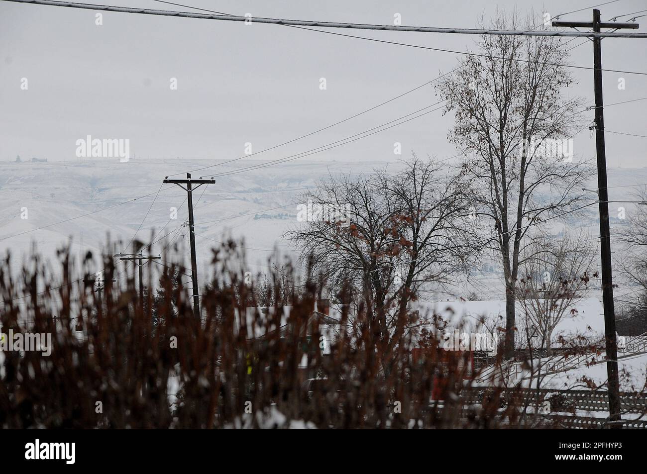 LEWISTON/IDAHO/USA 26.December 2017. 2nd christma day heavy snow fall ...