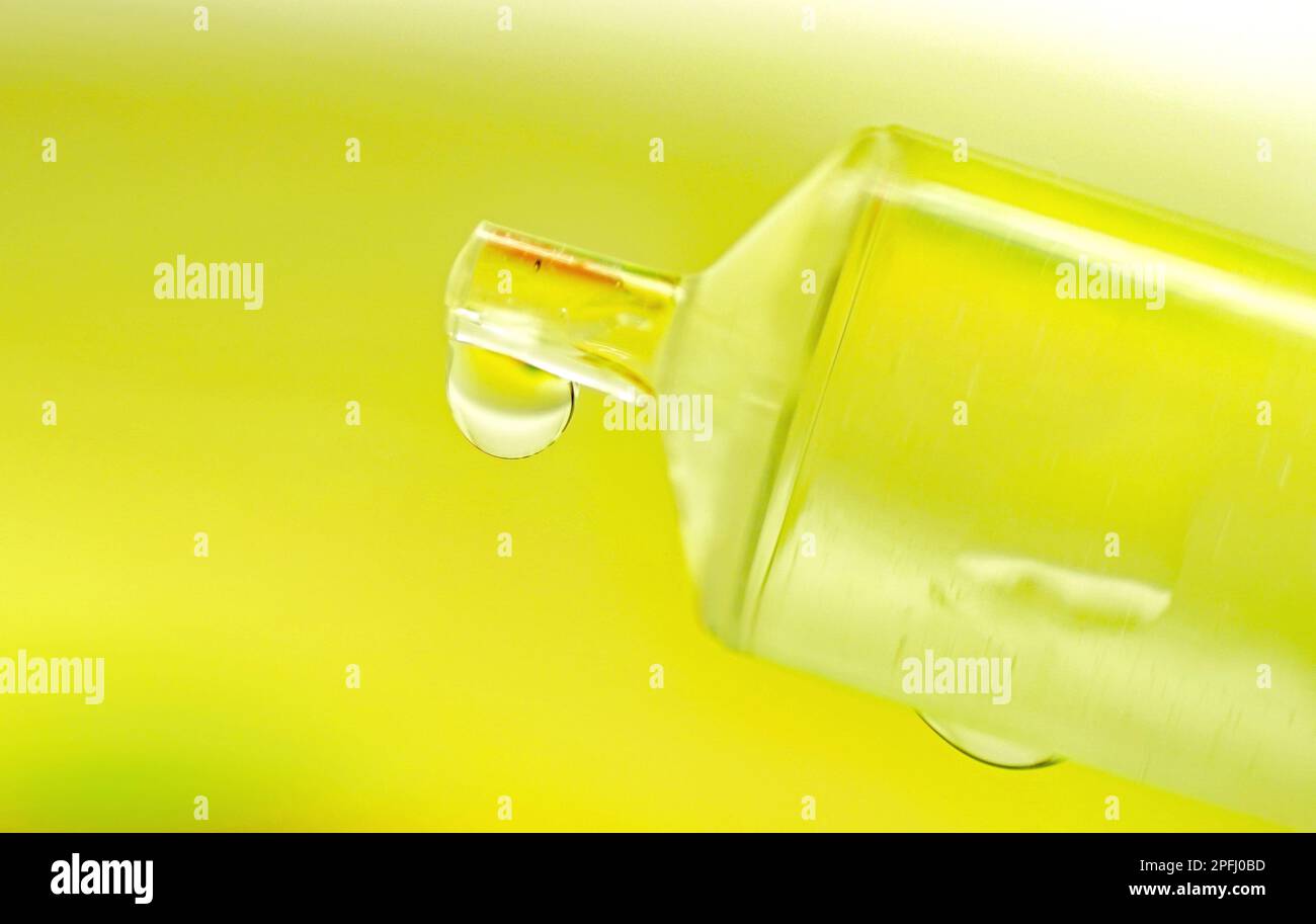Syringe and needle on white background with drops of water Stock Photo ...