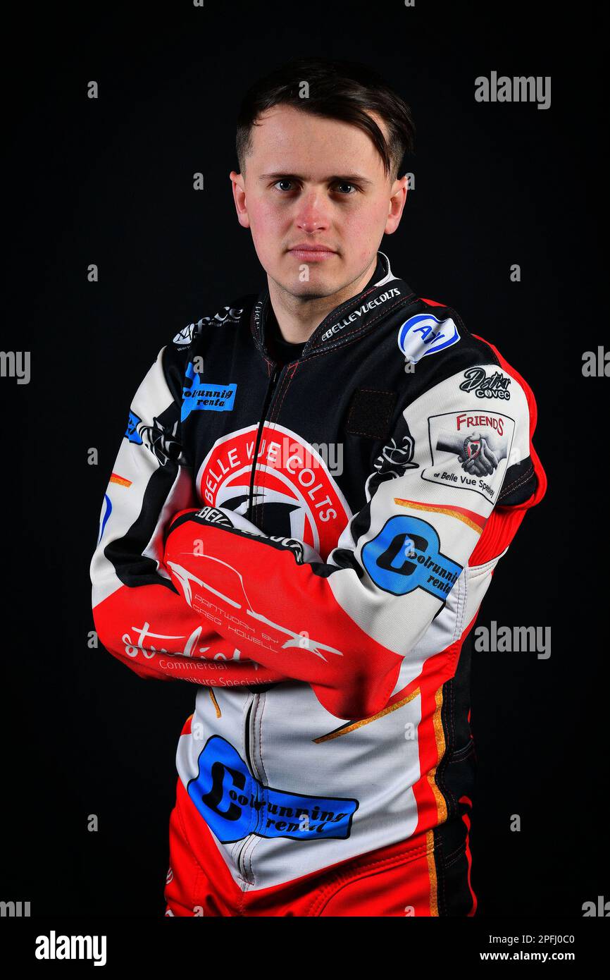 Dan Bewley of Belle Vue Aces during the Belle Vue Aces Media Day at the ...