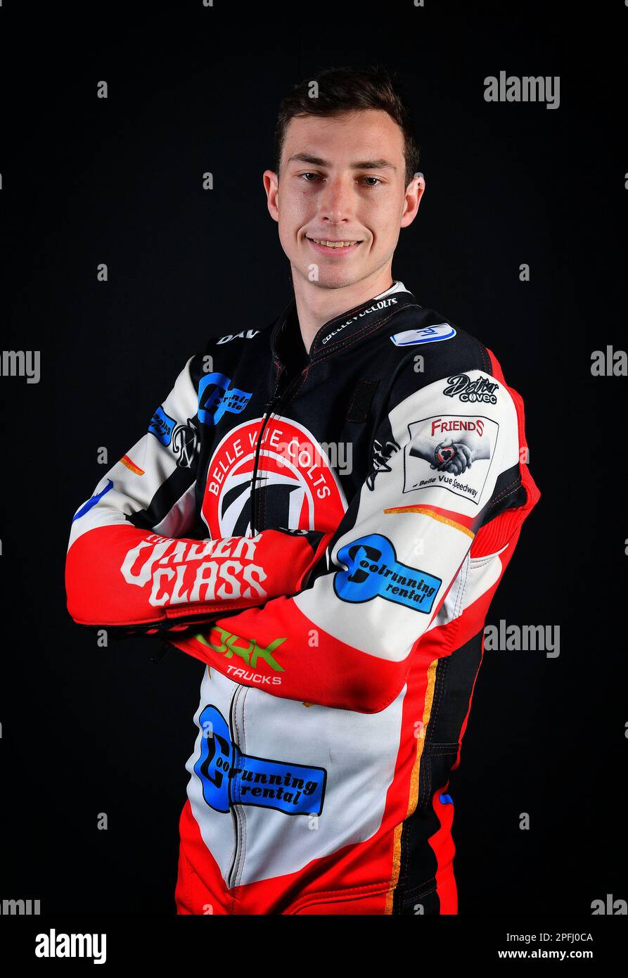 Matt Marson of Belle Vue Aces during the Belle Vue Aces Media Day at ...