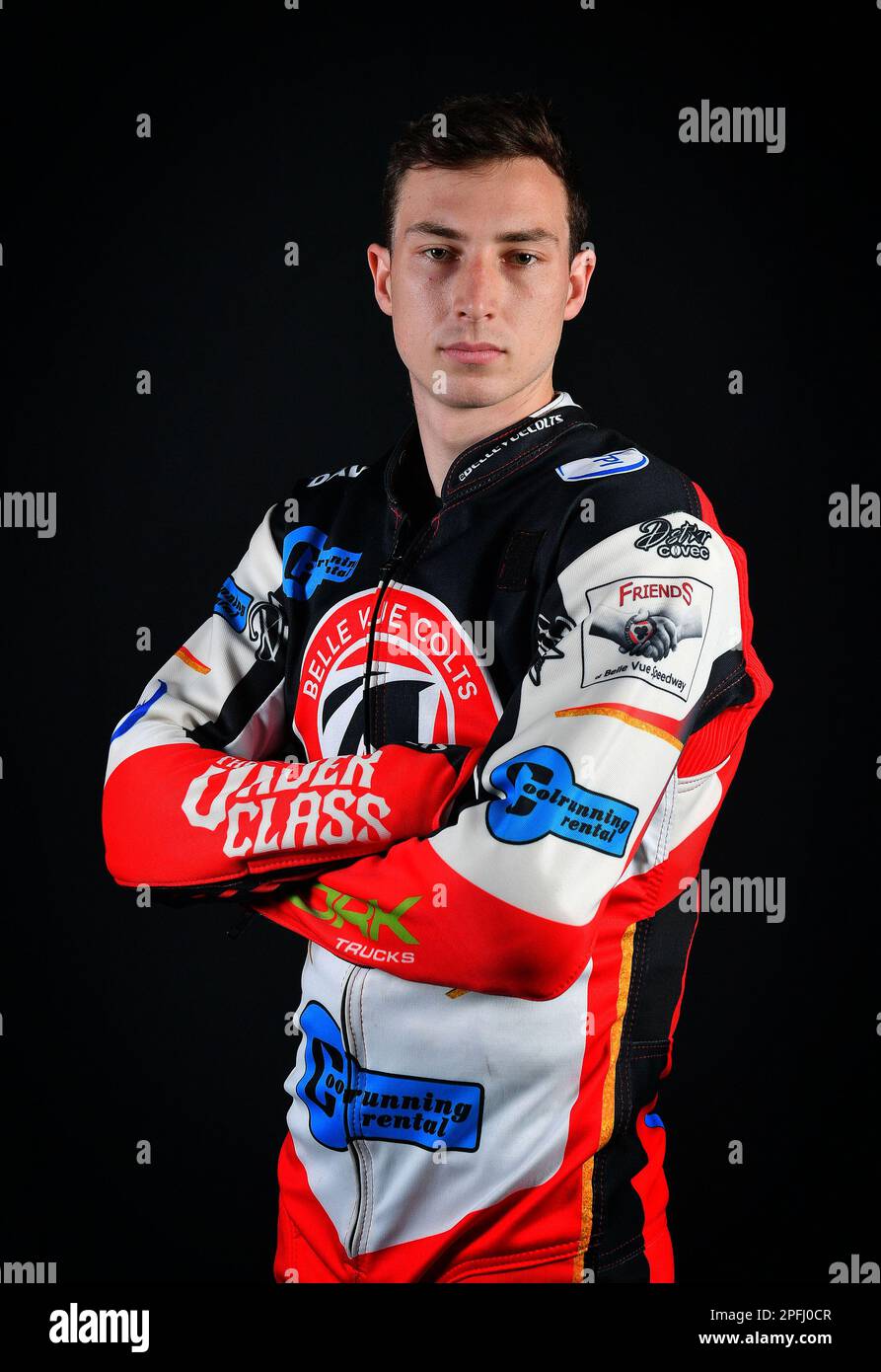Matt Marson of Belle Vue Aces during the Belle Vue Aces Media Day at ...