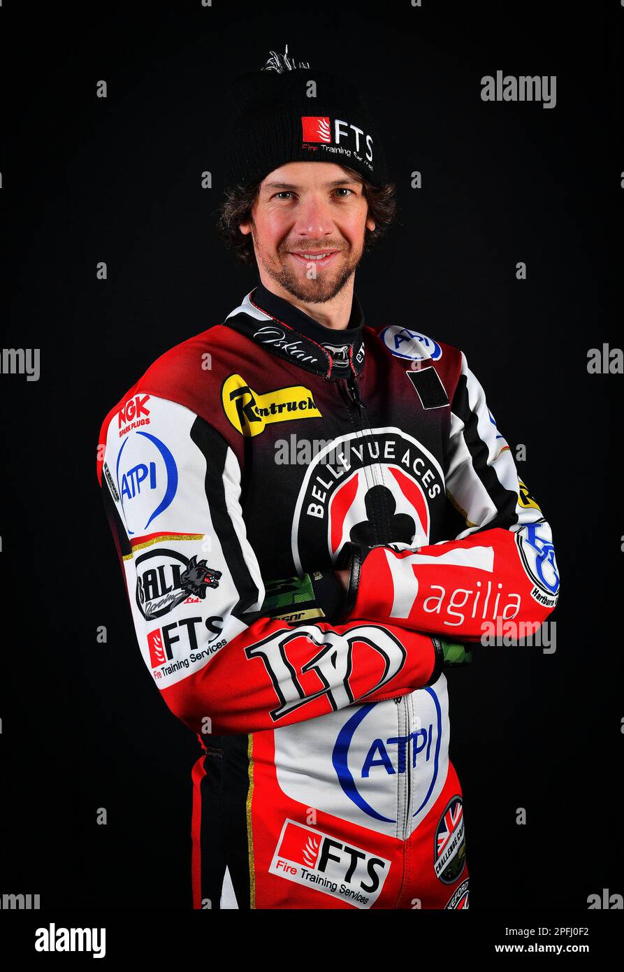 Charles Wright of Belle Vue Aces during the Belle Vue Aces Media Day at ...