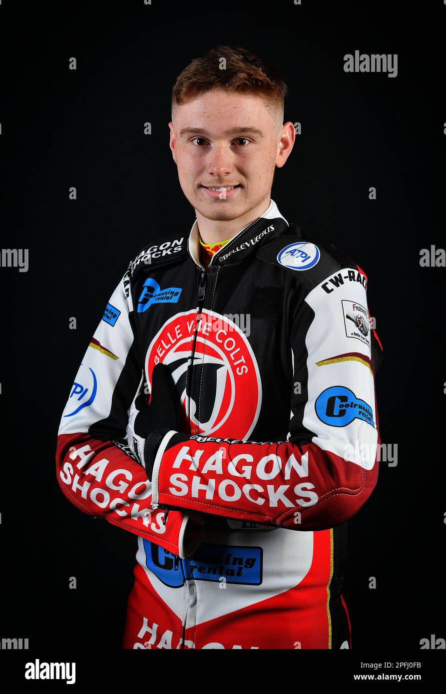 Sam Hagon of Belle Vue Aces during the Belle Vue Aces Media Day at the ...