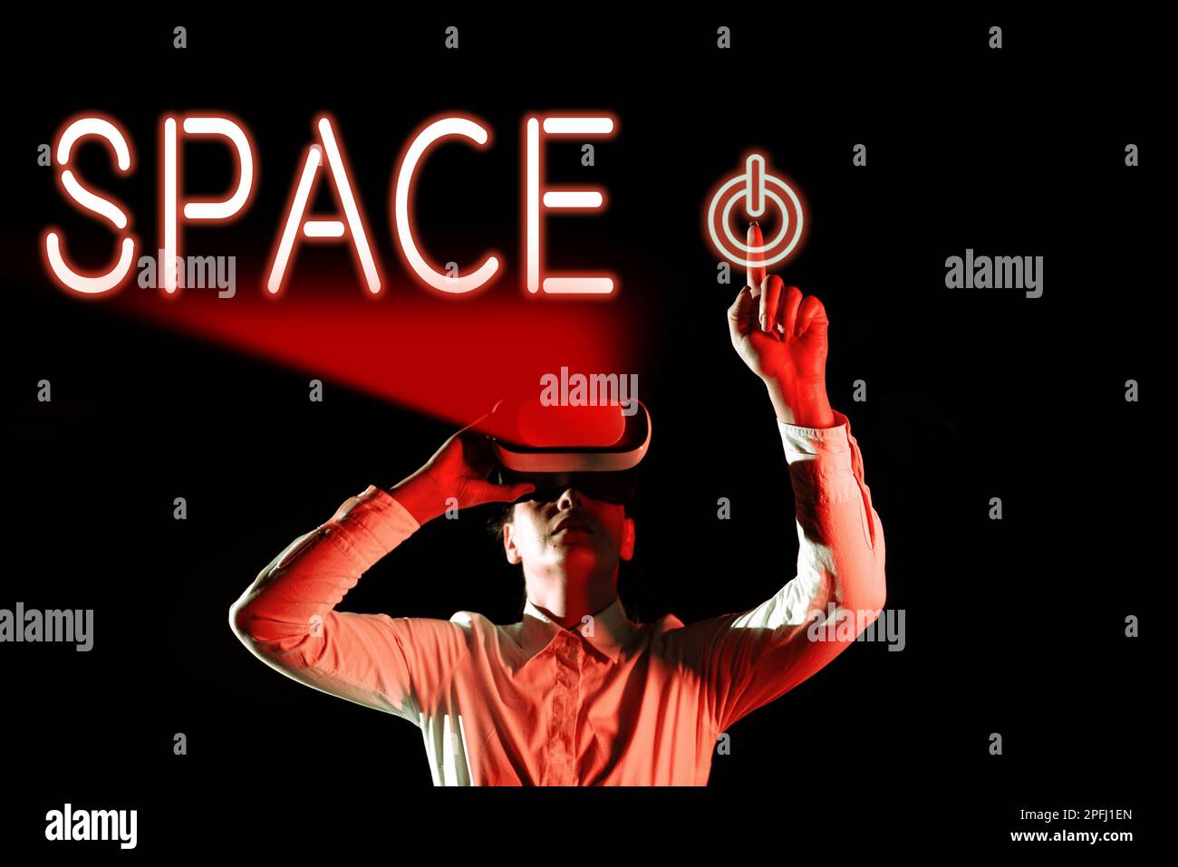 Text caption presenting Space. Business concept continuous area or ...