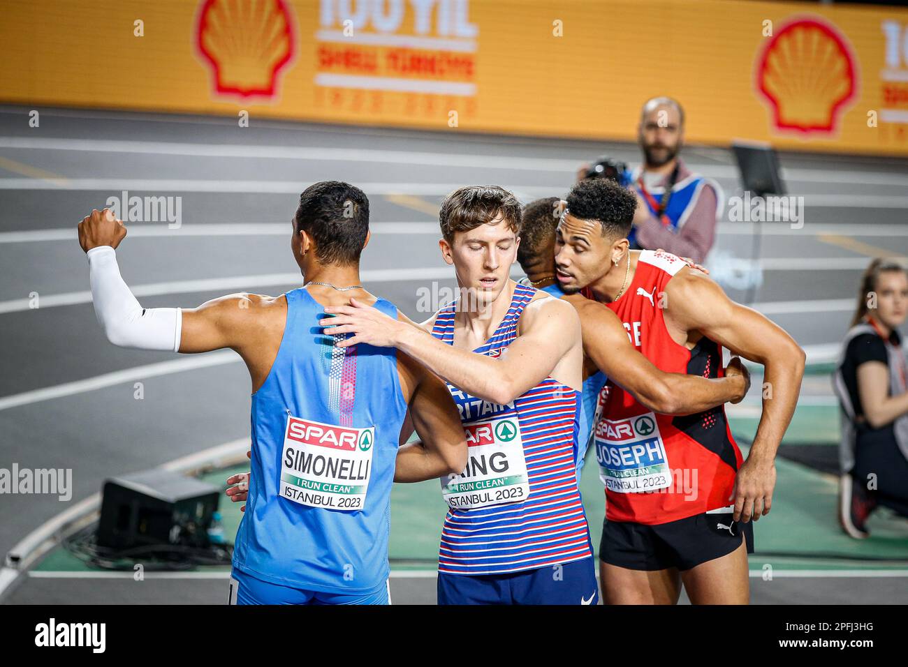 ISTANBUL, TURKEY - MARCH 05: Jason Joseph of Switzerland, David King of ...