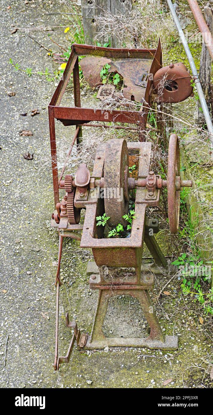 Abandoned tools on a building site in Castelltersol, Barcelona ...