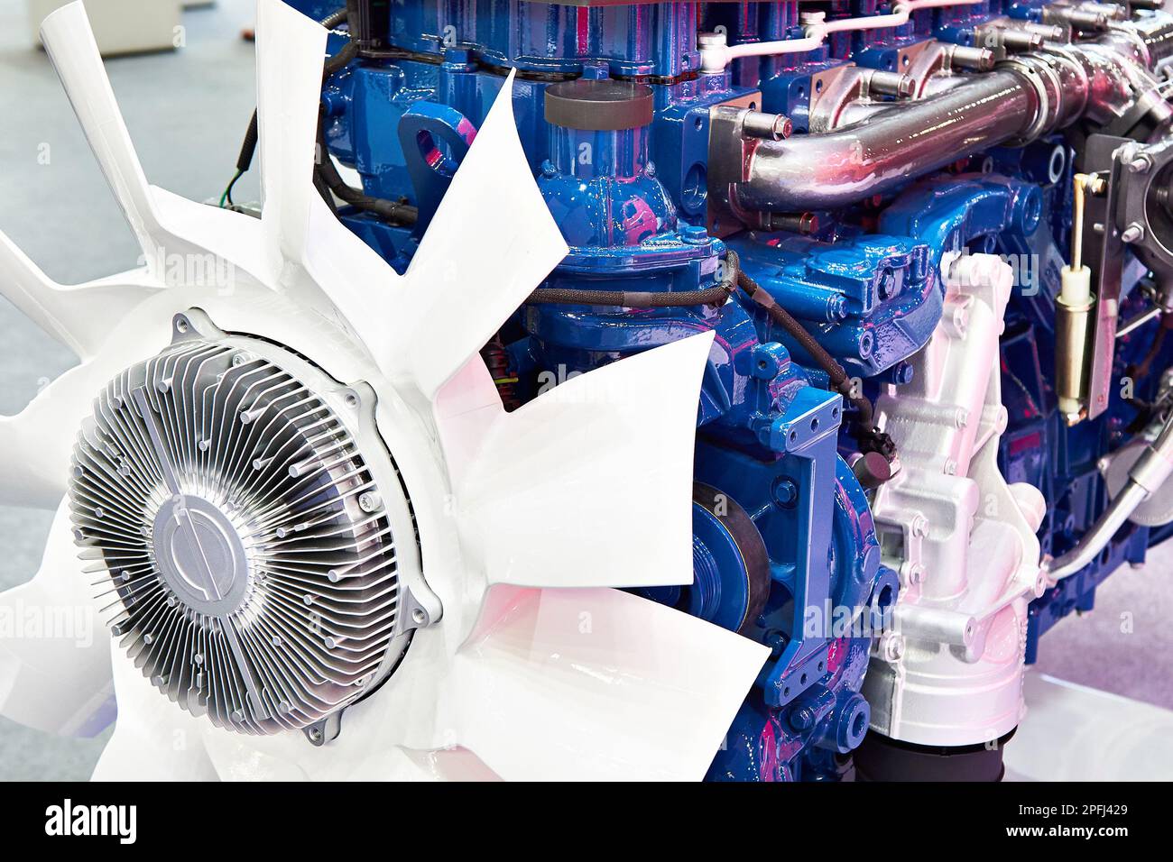 Diesel engine for truck closeup Stock Photo - Alamy