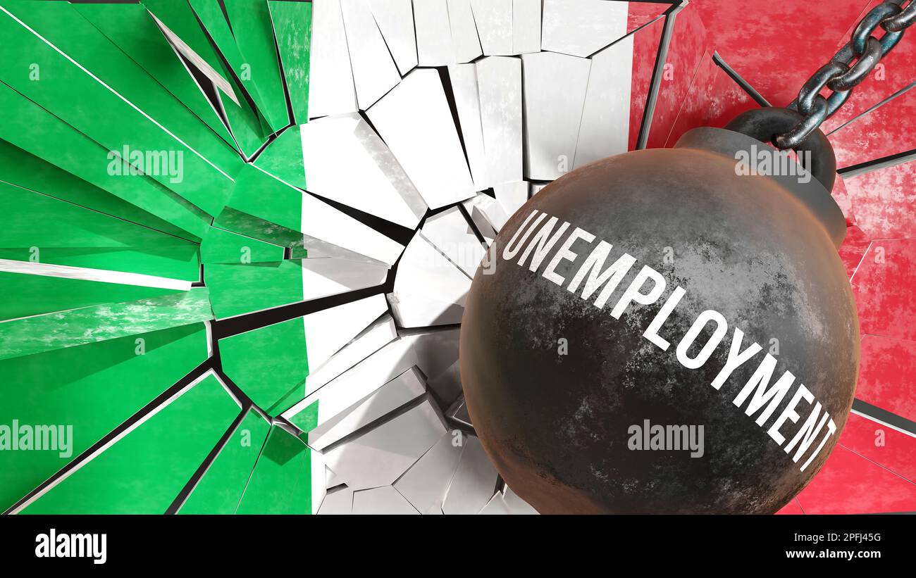 Italy and Unemployment that destroys the country and wrecks the economy ...