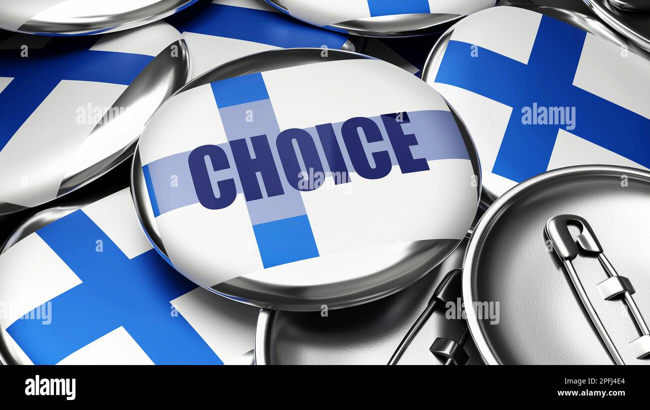 Choice in Finland - colorful handmade electoral campaign buttons for ...
