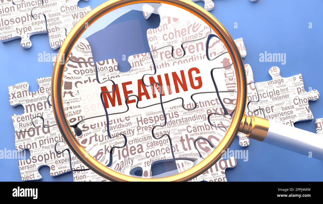 Meaning being closely examined along with multiple vital concepts and ...