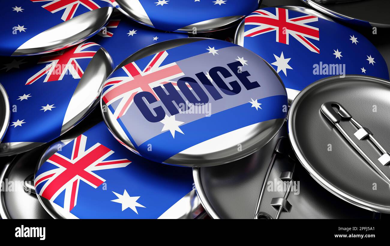 Choice in Australia - colorful handmade electoral campaign buttons for ...