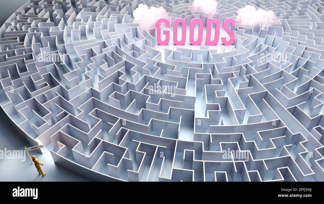 A journey to find Goods - going through a confusing maze of obstacles ...