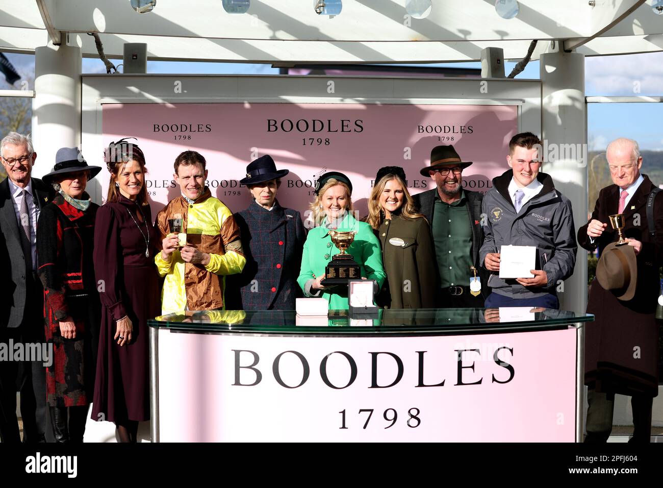Jockey Paul Townend, owner Audrey Turley and trainer Willie Mullins ...