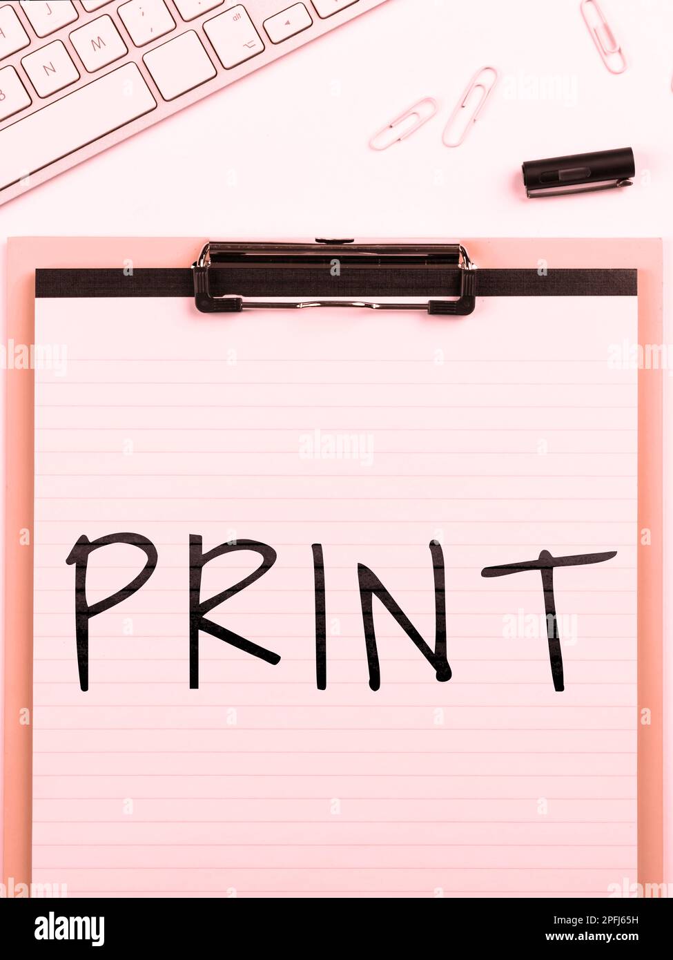 Conceptual caption Print. Conceptual photo involving transfer of text ...