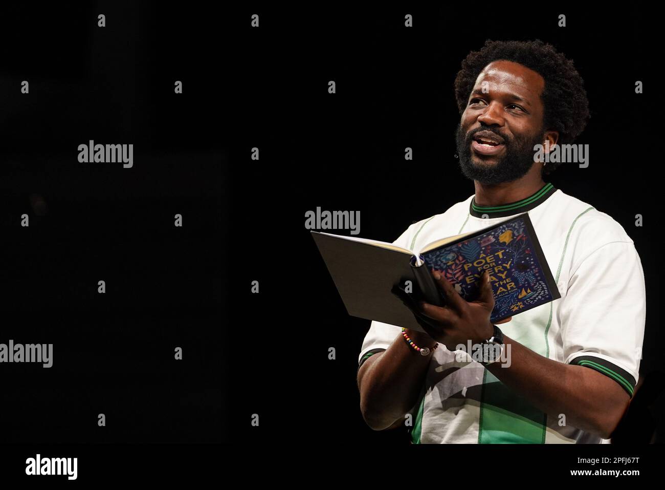 Sope Dirisu performing at the Poetry For Every Day Of The Year event at ...