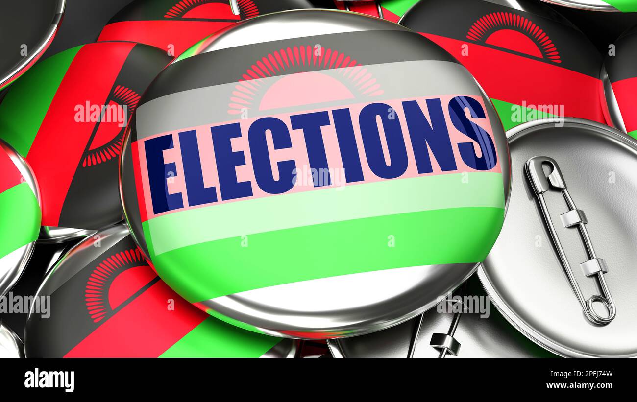 Malawi and elections handmade electoral pinback buttons for advertising ...