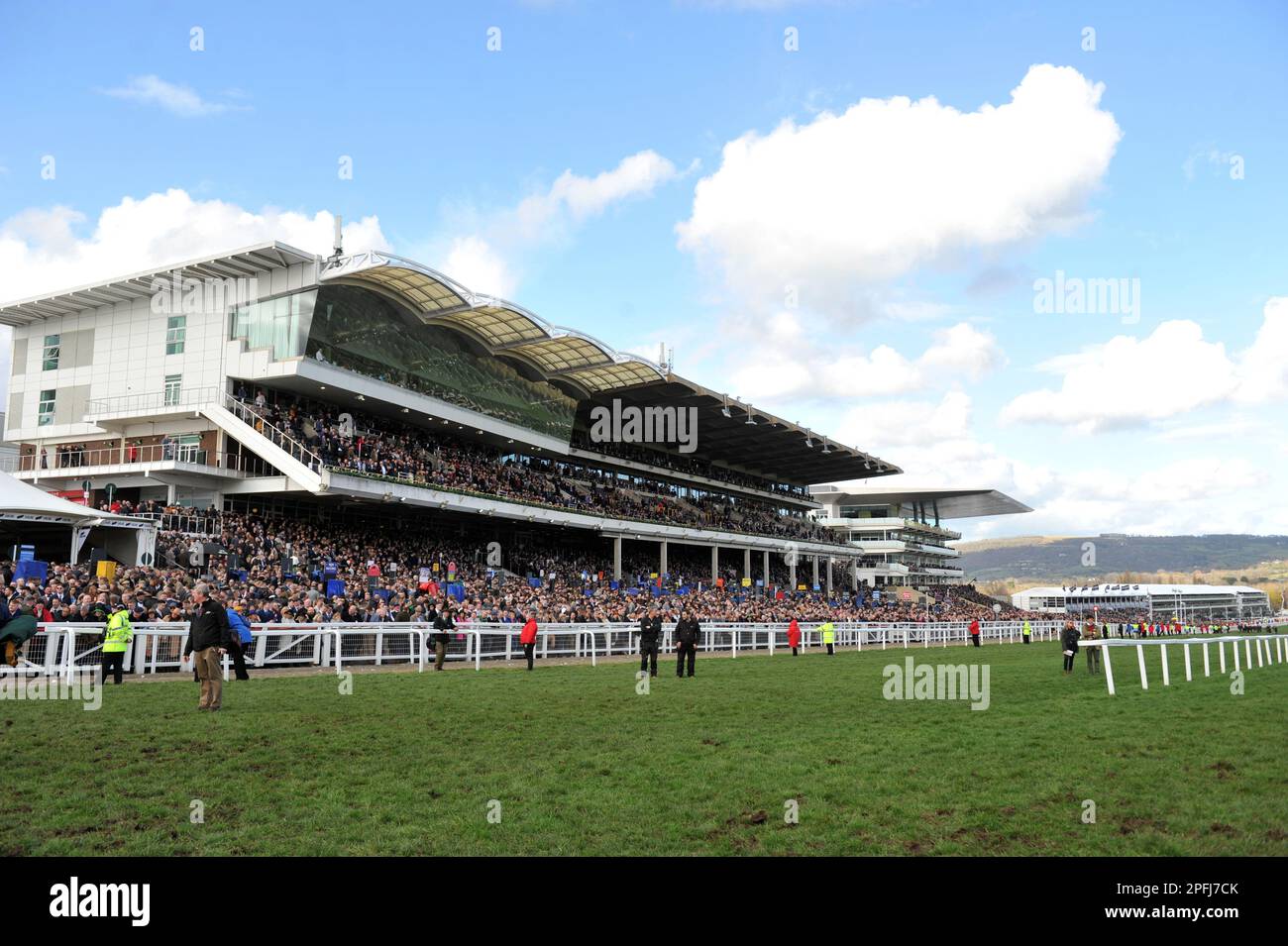 Main stand Horse racing at Cheltenham Racecourse on Day 4 the final day ...