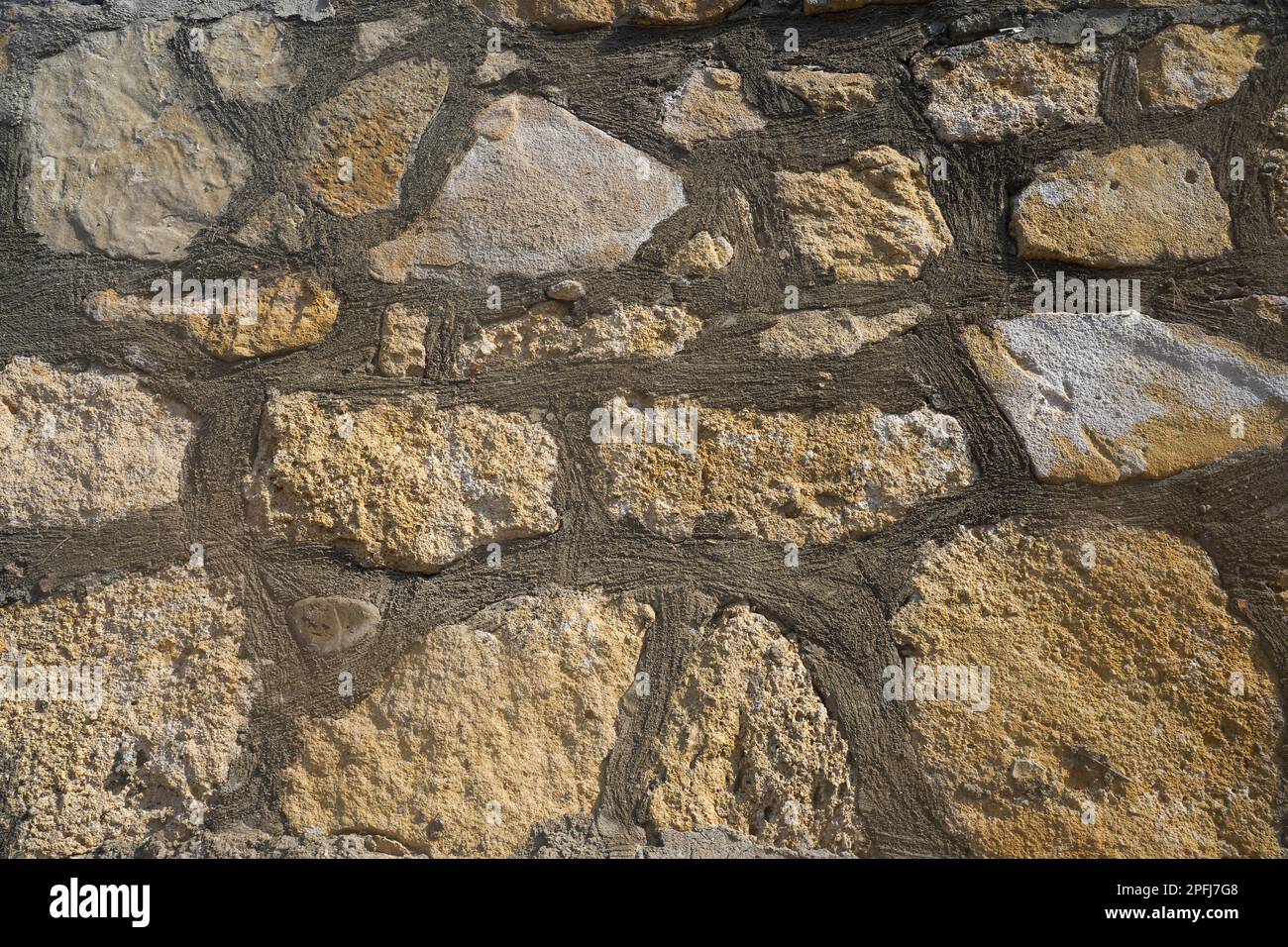 Natural stone and rough cement joints background. Texture of the ...