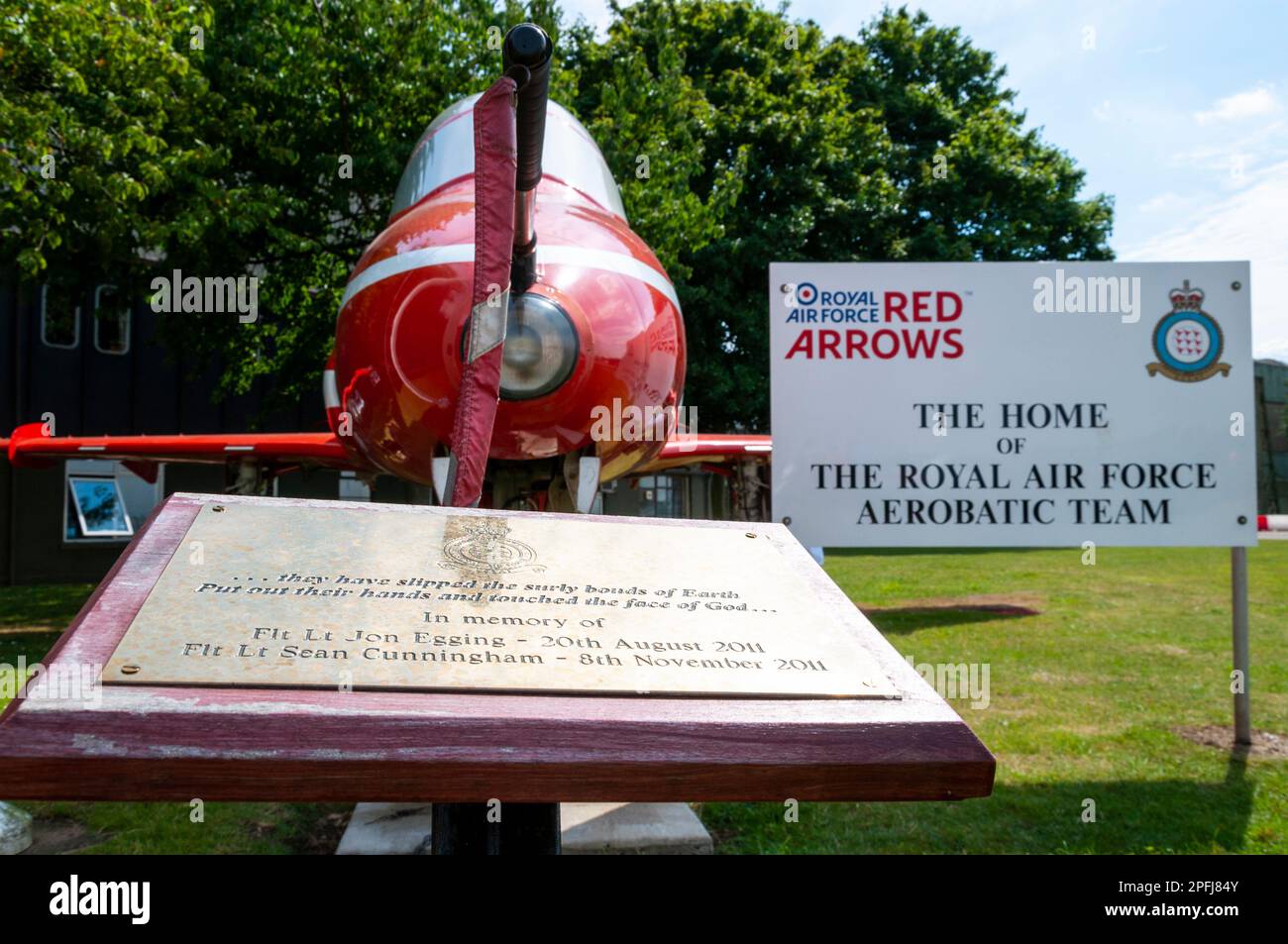 Royal Air Force Red Arrows display team BAe Hawk T1 jet plane on ...
