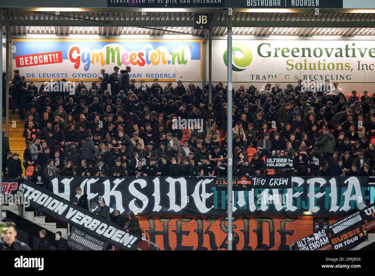 VOLENDAM -FC Volendam supporters during the Dutch premier league match ...