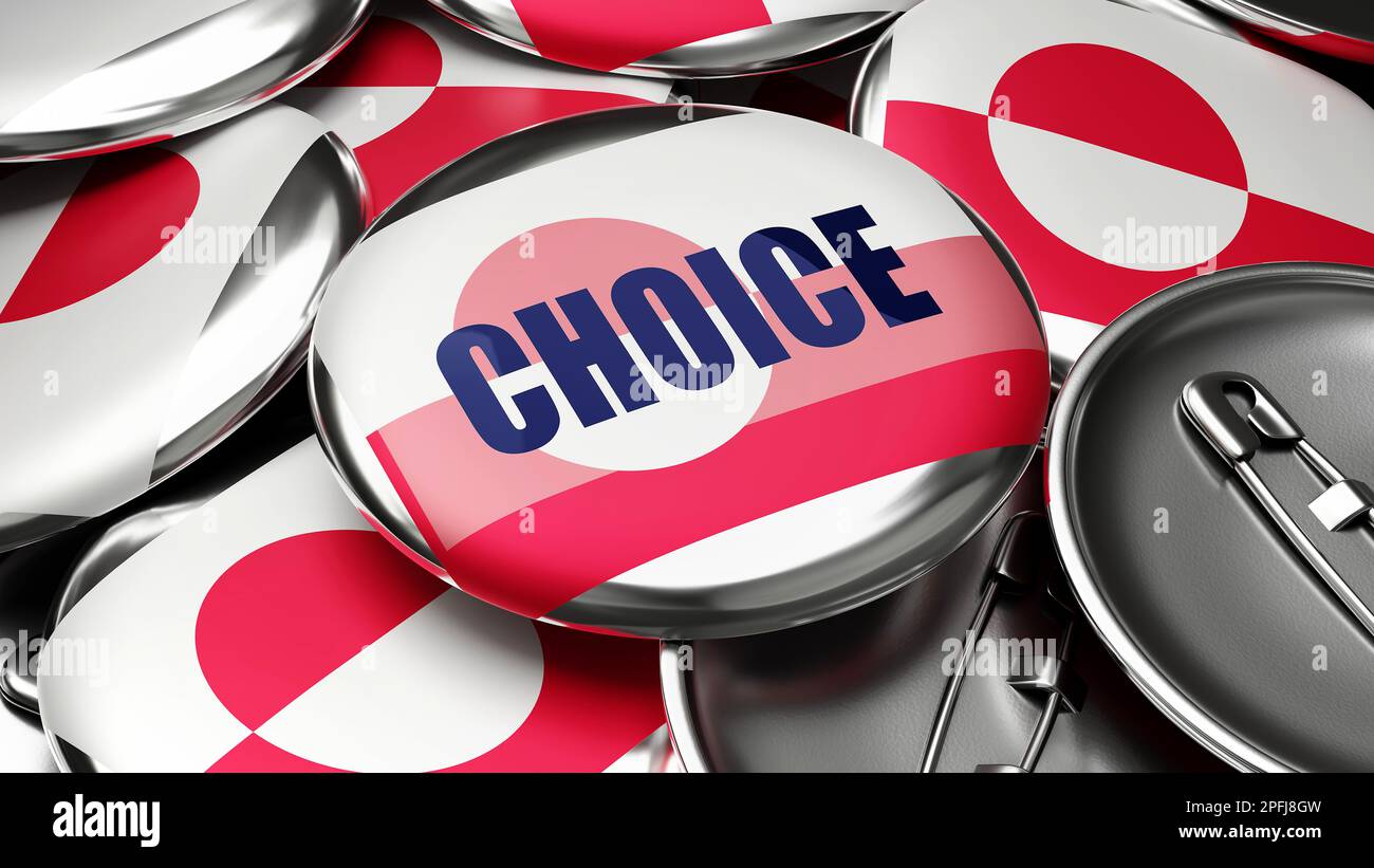 Choice in Greenland - colorful handmade electoral campaign buttons for ...
