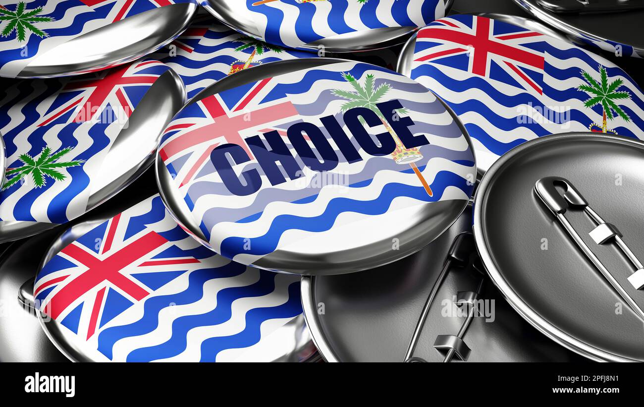 Choice in British Indian Ocean Territory - colorful handmade electoral ...