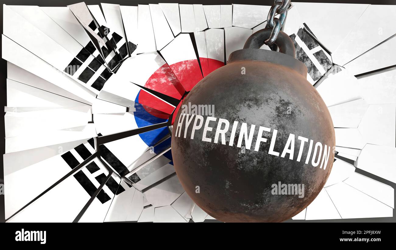 Hyperinflation and Korea the Republic of, destroying economy and ...