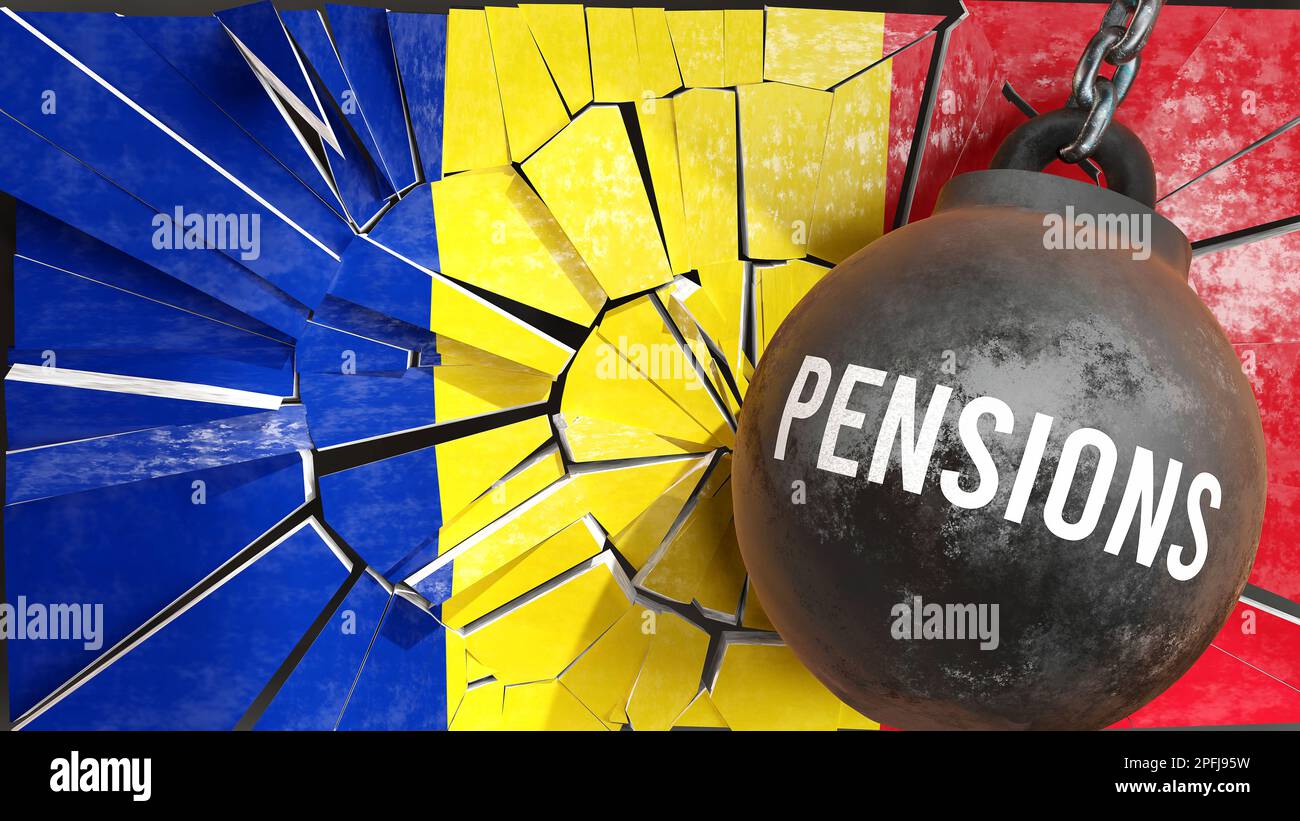Pensions and Romania, destroying economy and ruining the nation ...