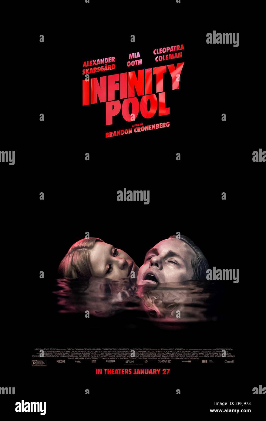 USA. Mia Goth and Alexander Skarsgard in the (C)Neon new film: Infinity ...