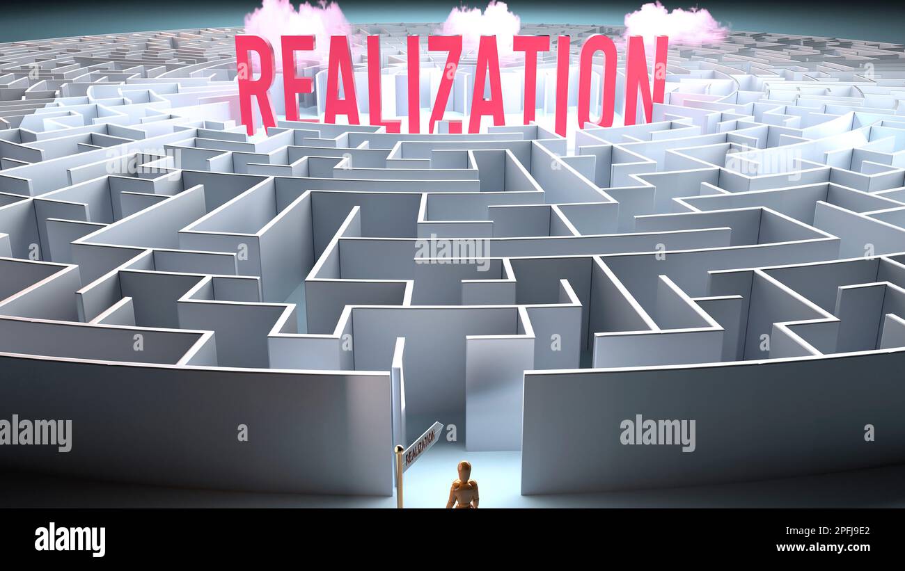 A vulnerable person in front of a big obstacle and a challenge to find ...