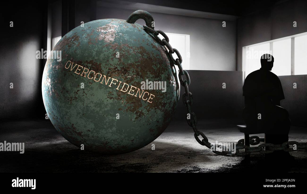 Overconfidence and intimate, silent and lonely suffering human soul ...