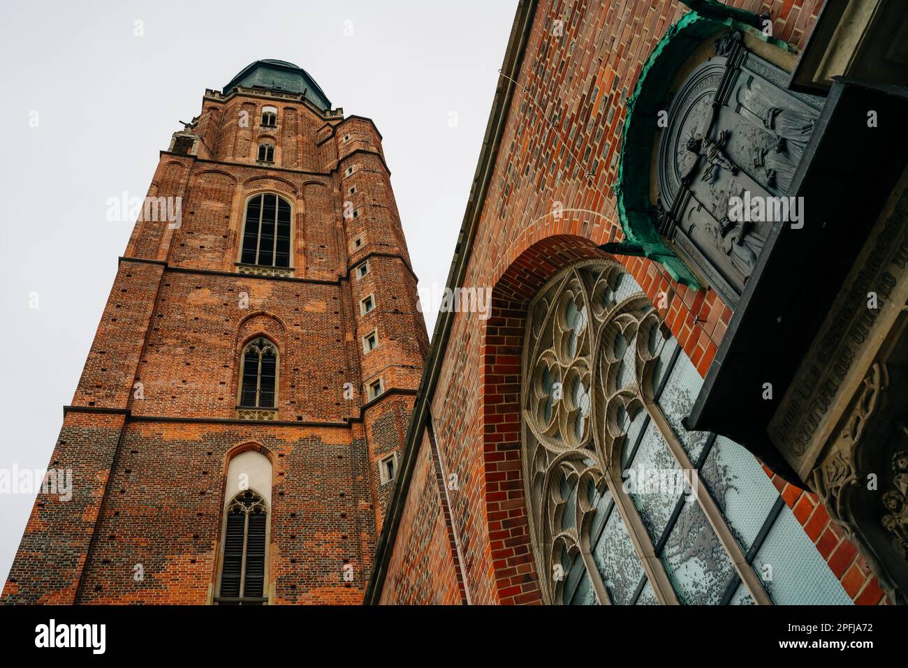 Wroclaw, Poland. Historical center of the old city. Historic landmarks ...