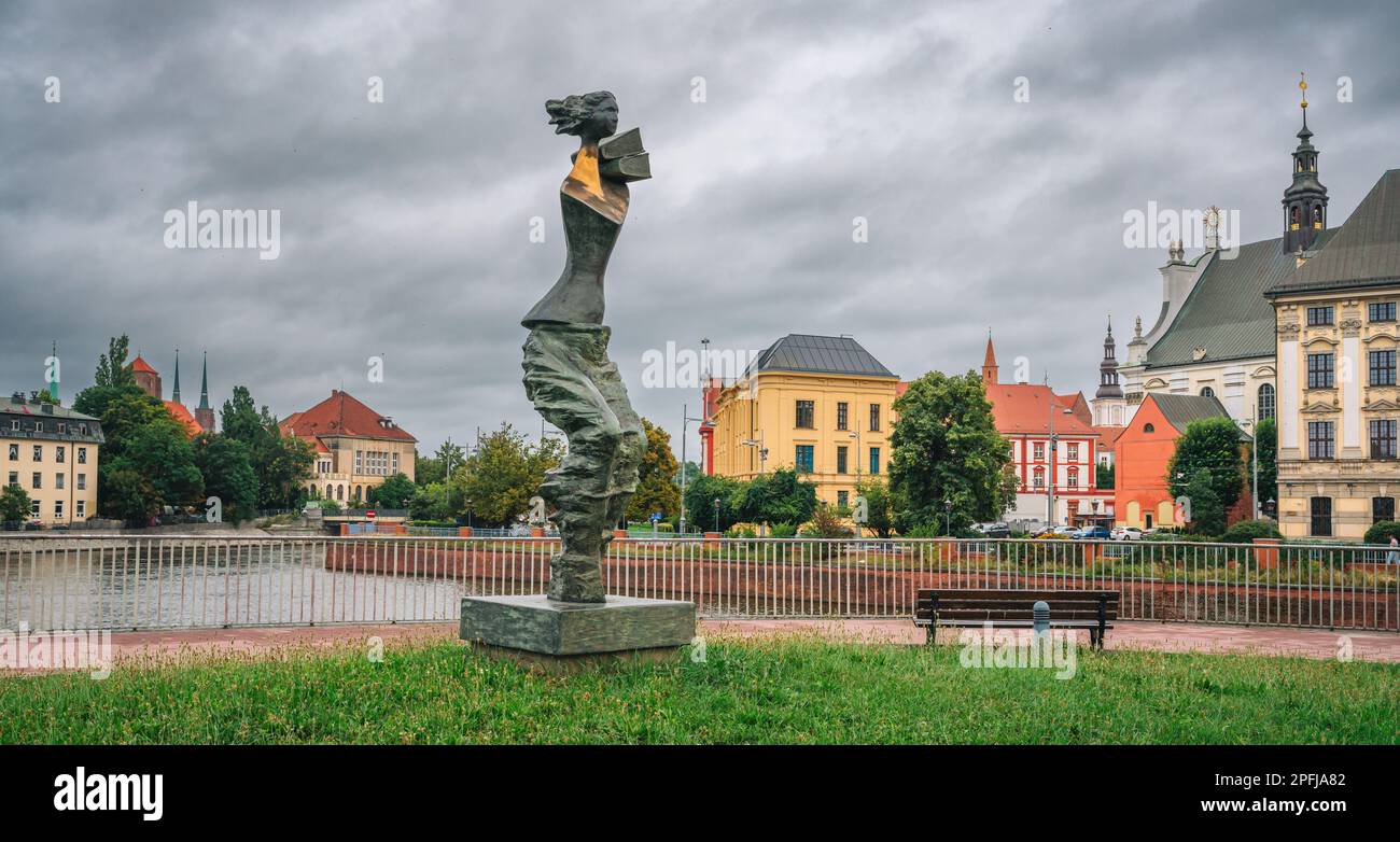Wroclaw, Poland. Historical center of the old city. Historic landmarks ...