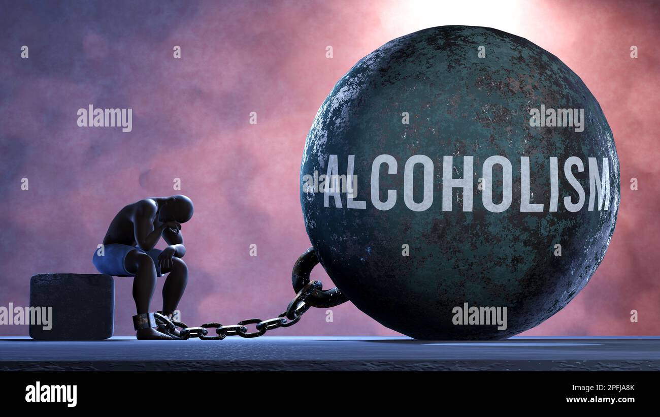 Misery and helplessness cold and tragic condition created by alcoholism ...