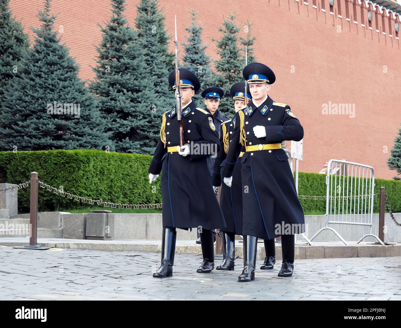 Changing of the Guard, Kremlin Regiment, Moscow, Russia Stock Photo - Alamy