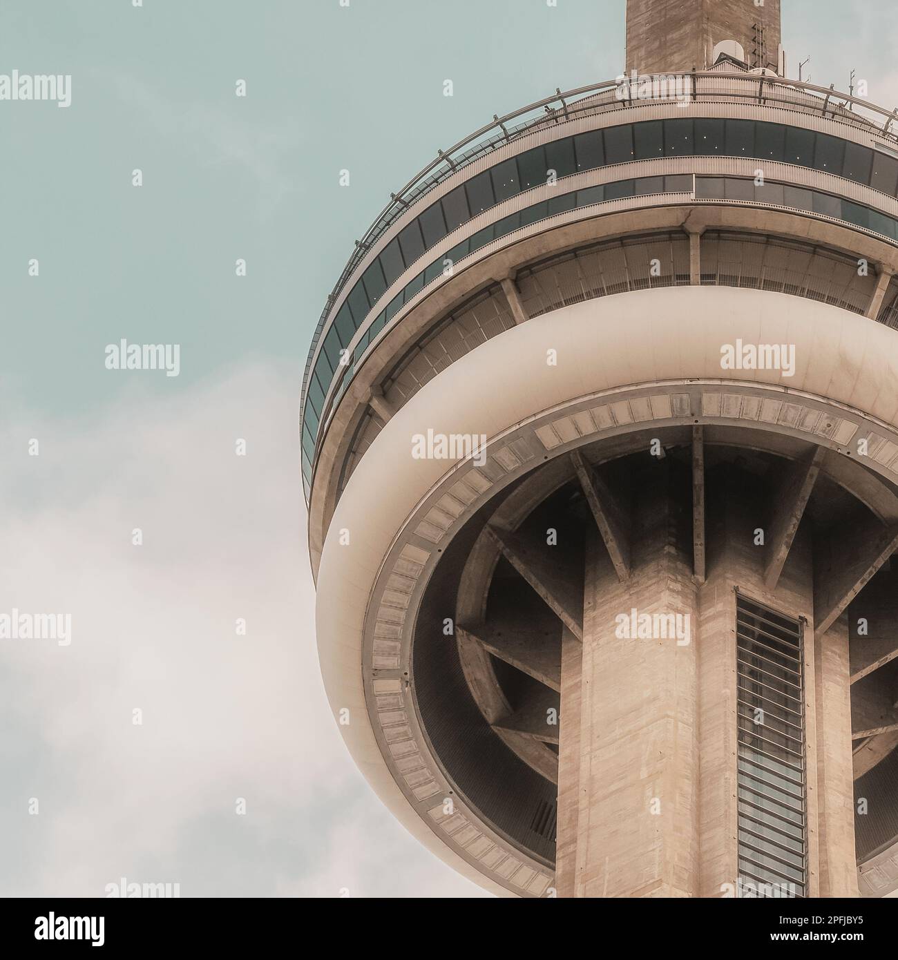 CN Tower Architecture Close-up View Stock Photo - Alamy