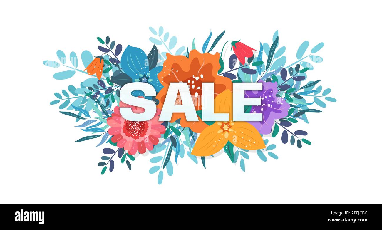 Grass flowers white text Stock Vector Images - Alamy