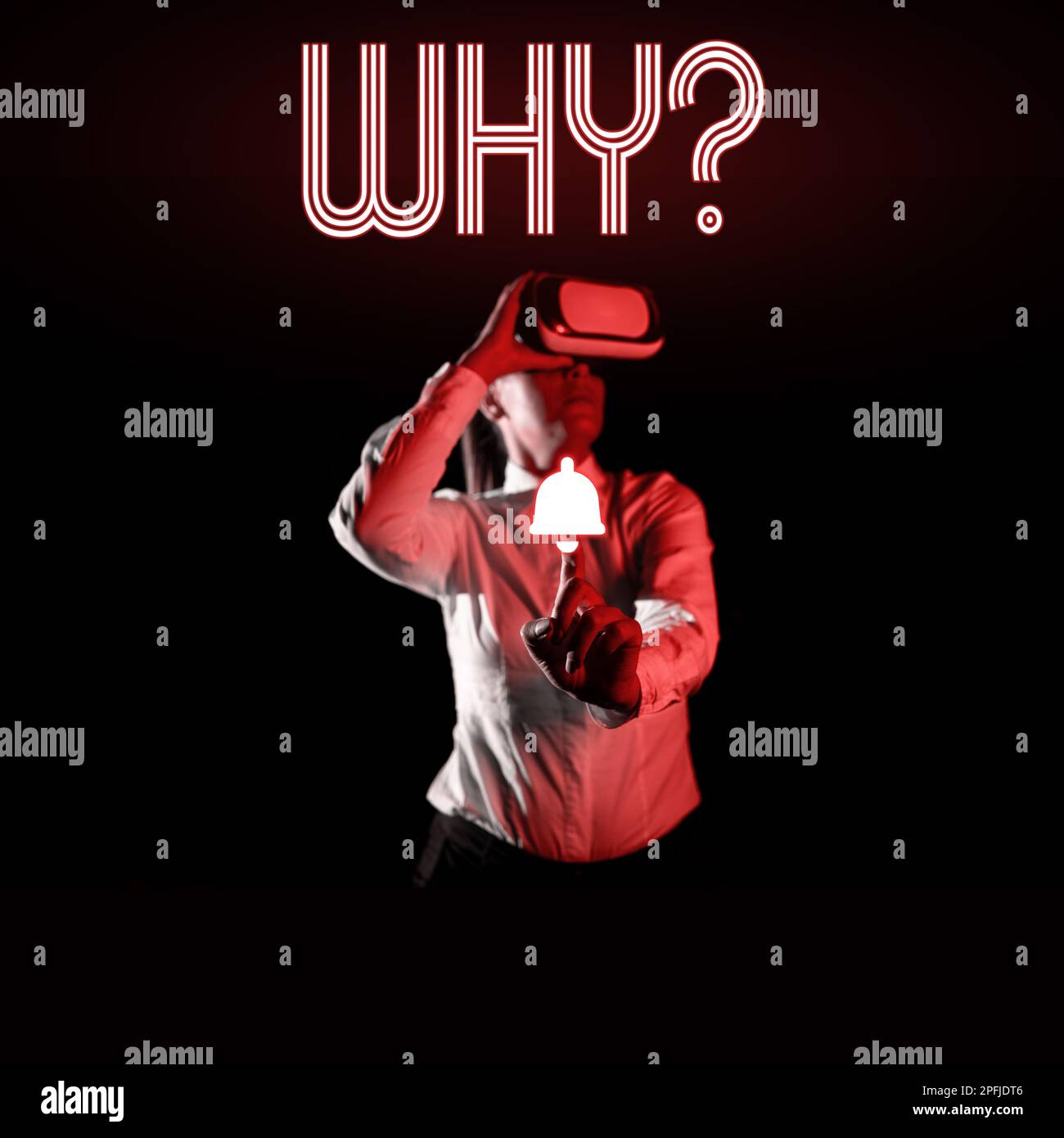 Hand writing sign Why. Conceptual photo Asking for what reason and ...