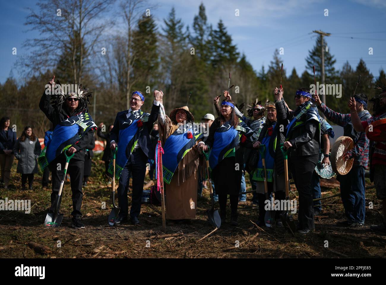 Kelsey Charlie (Tixweltel), left, an elected councillor with the Sts ...