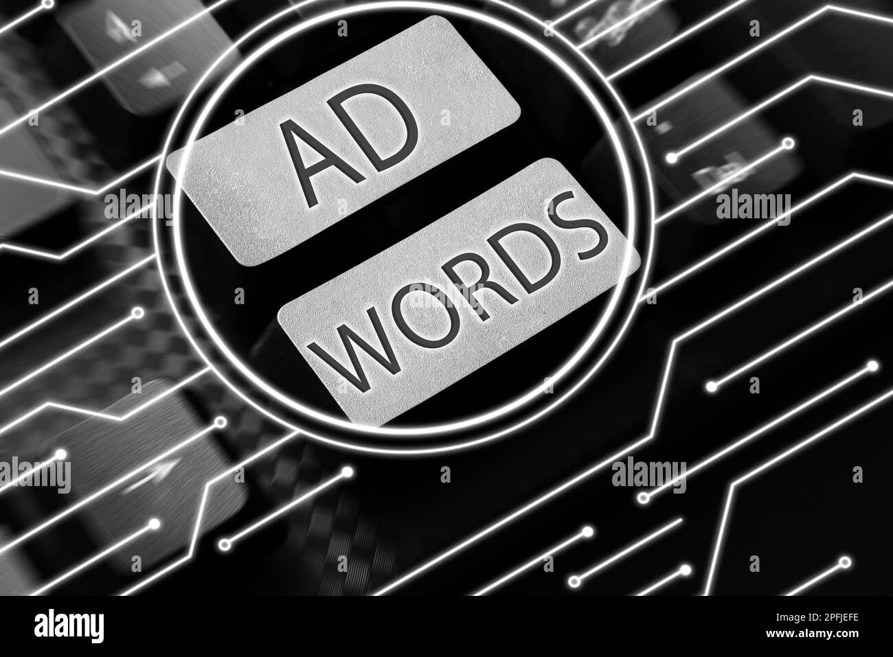 Text showing inspiration Ad Words. Concept meaning oversee and control ... Text showing inspiration Ad Words. Concept meaning oversee and control ...