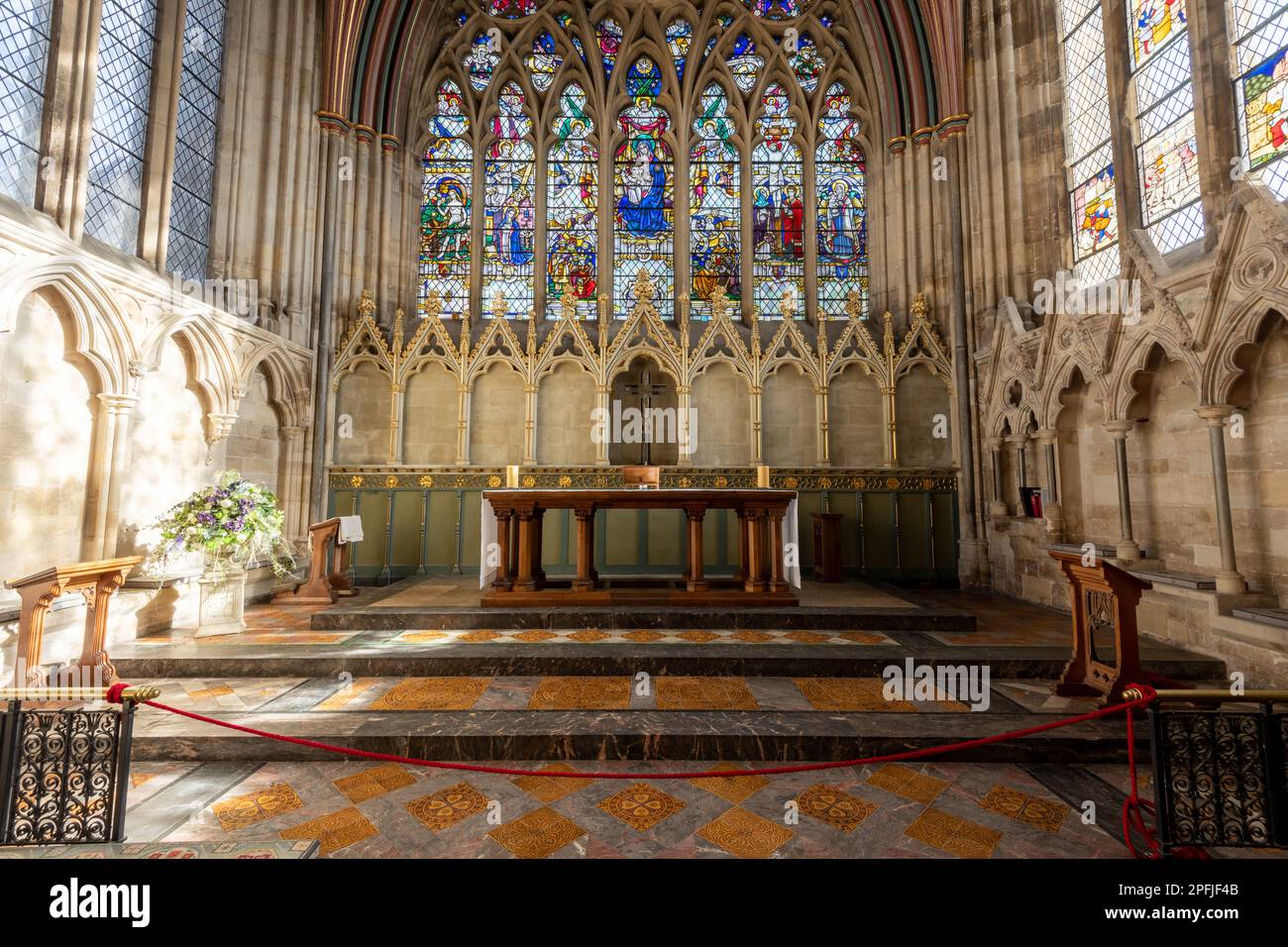 Exeter.Devon.United Kingdom.February 19th 2023.Photo of the Lady Chapel ...