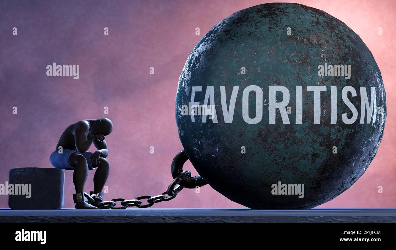 Misery and helplessness cold and tragic condition created by favoritism ...