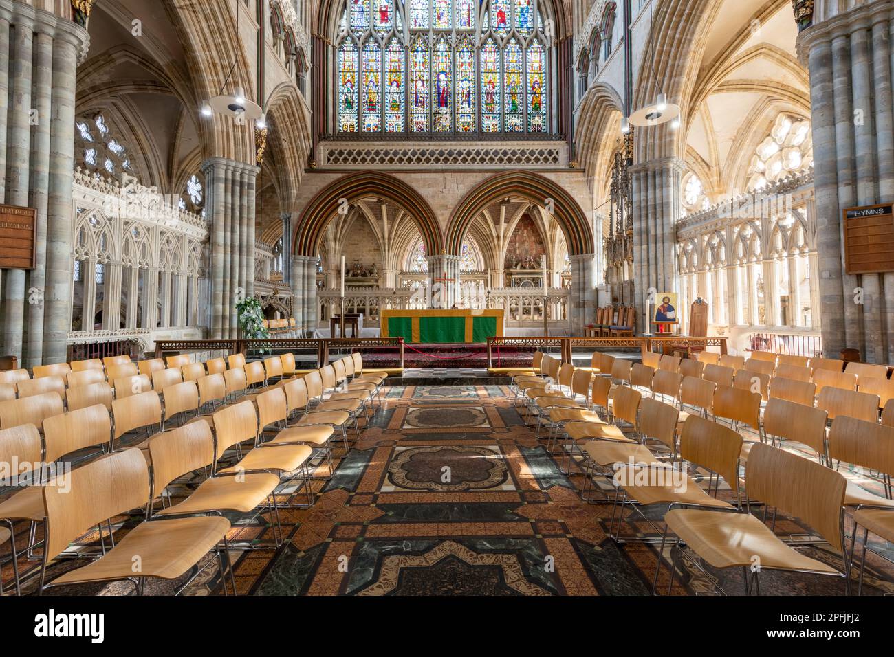 Exeter.Devon.United Kingdom.February 19th 2023.Photo of the altar and ...