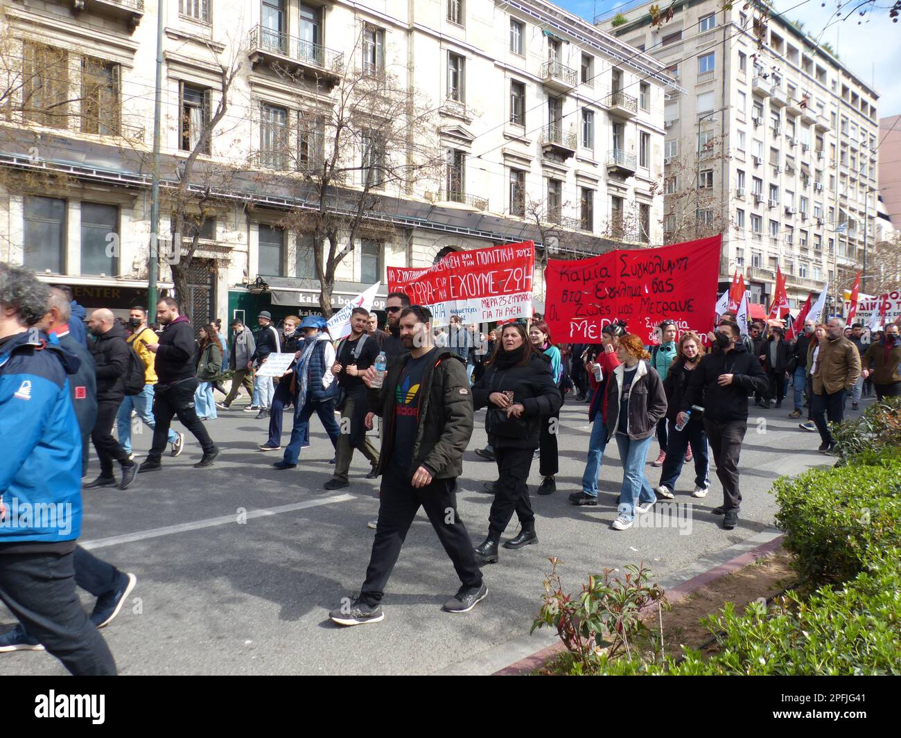 Syntagma Square, Athens, March 17, 2023. EU sources reported more than ...