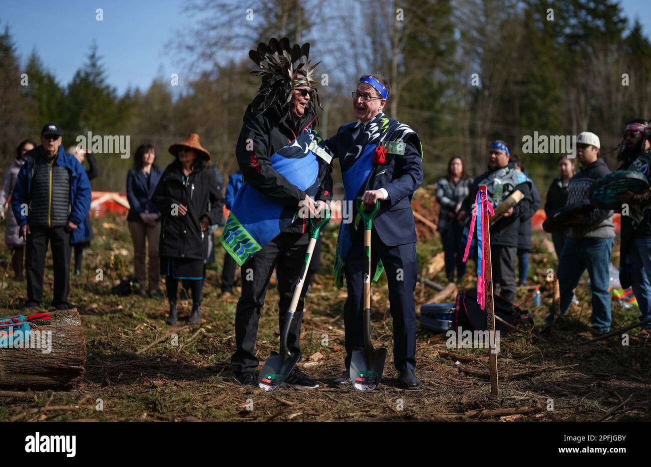 Kelsey Charlie (Tixweltel), left, an elected councillor with the Sts ...