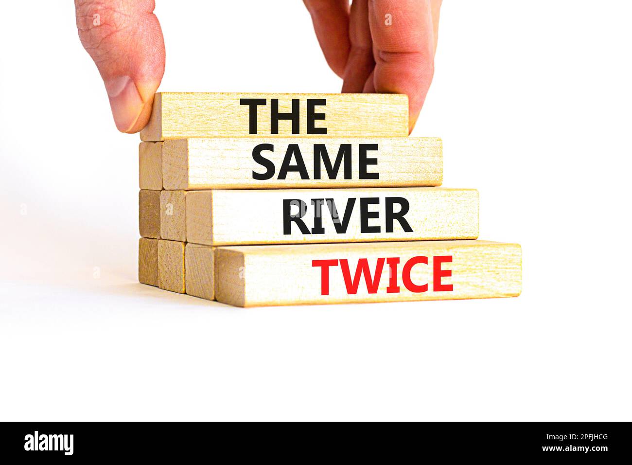 The same river twice symbol. Concept words The same river twice on ...