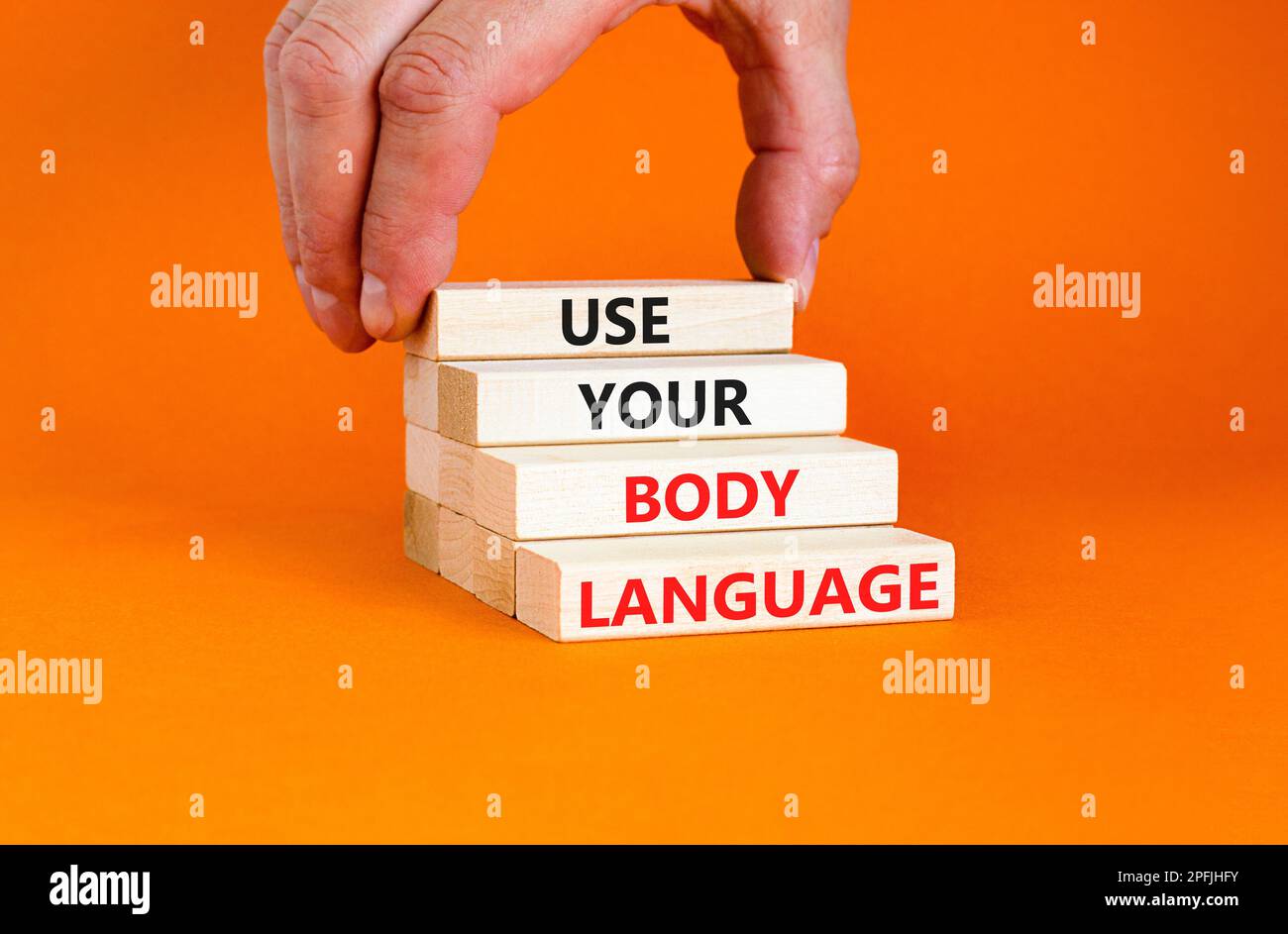 Use your body language symbol. Concept words Use your body language on ...