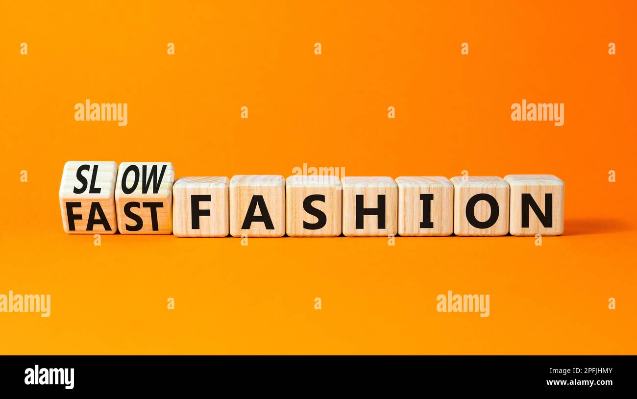 Fast or slow fashion symbol. Concept words Fast fashion and Slow ...