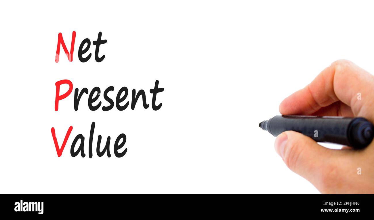 NPV net present value symbol. Concept words NPV net present value on ... NPV net present value symbol. Concept words NPV net present value on ...